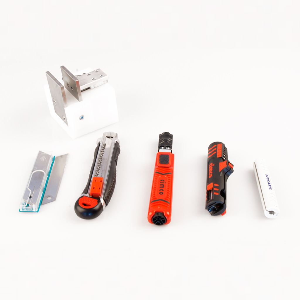 Devices for cable sample preparation Tool Box